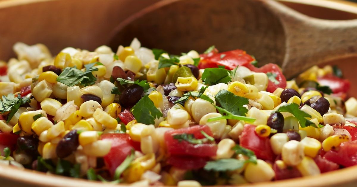 Perk up your next potluck with easy, seasonal Grilled Corn and Tomato ...