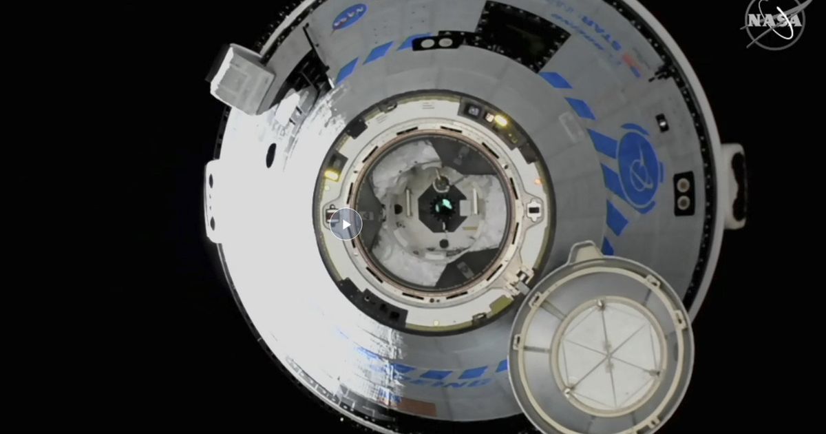Boeing docks crew capsule to space station in test do-over | The ...