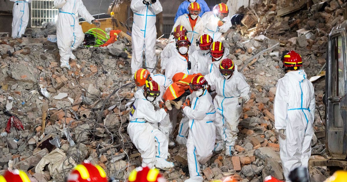 53 dead in China building collapse, search for trapped ends | The ...