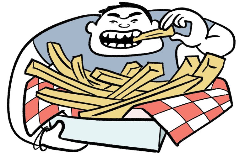 French Fries With Ketchup Clipart