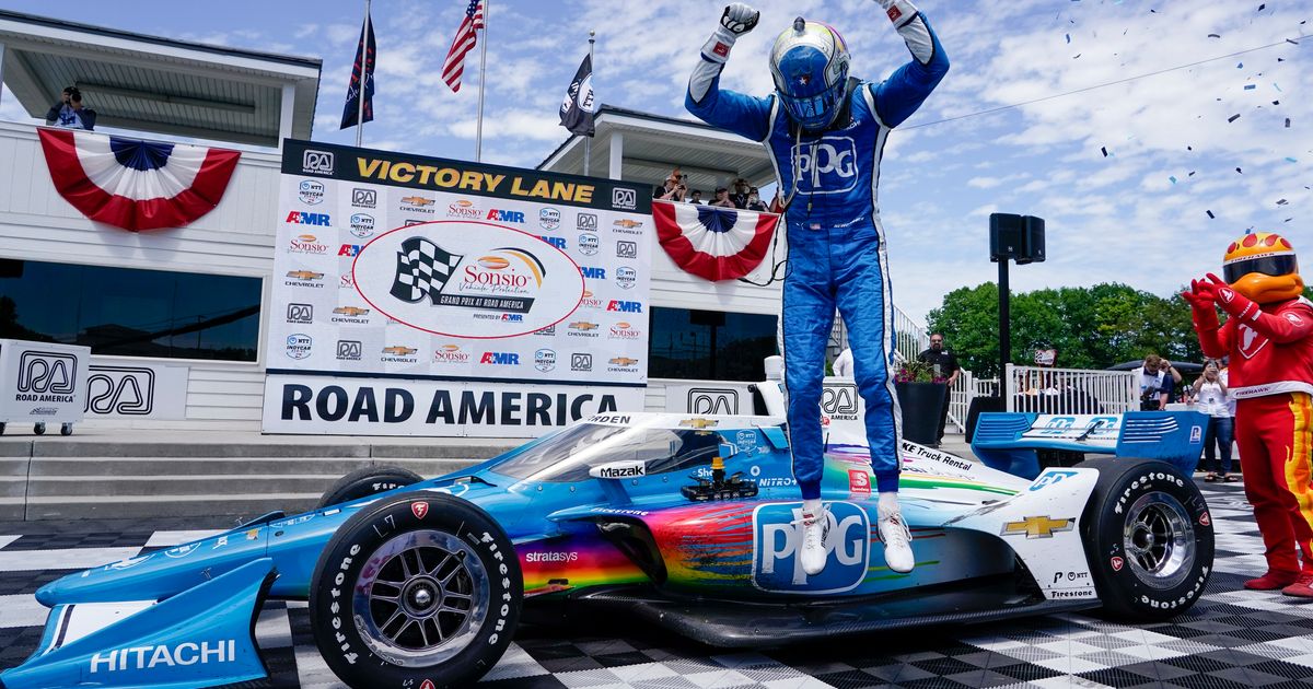 Newgarden wins at Road America, earns $1 million bonus | The Seattle Times