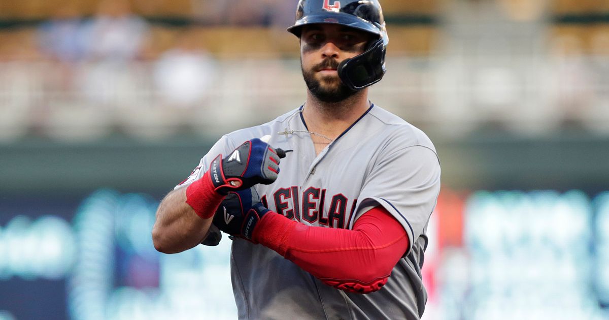 Guardians place catcher Hedges on IL with concussion | The Seattle Times