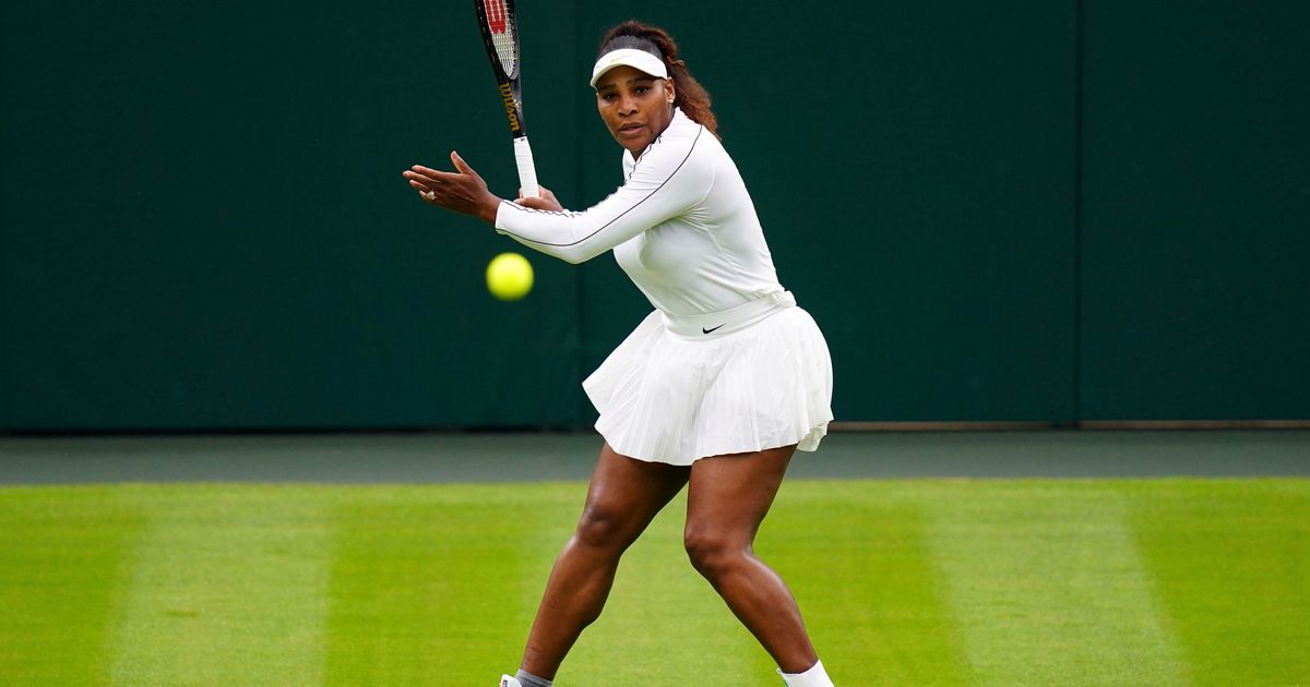 Serena Williams practices on Centre Court; 1st foe No. 113 | The ...