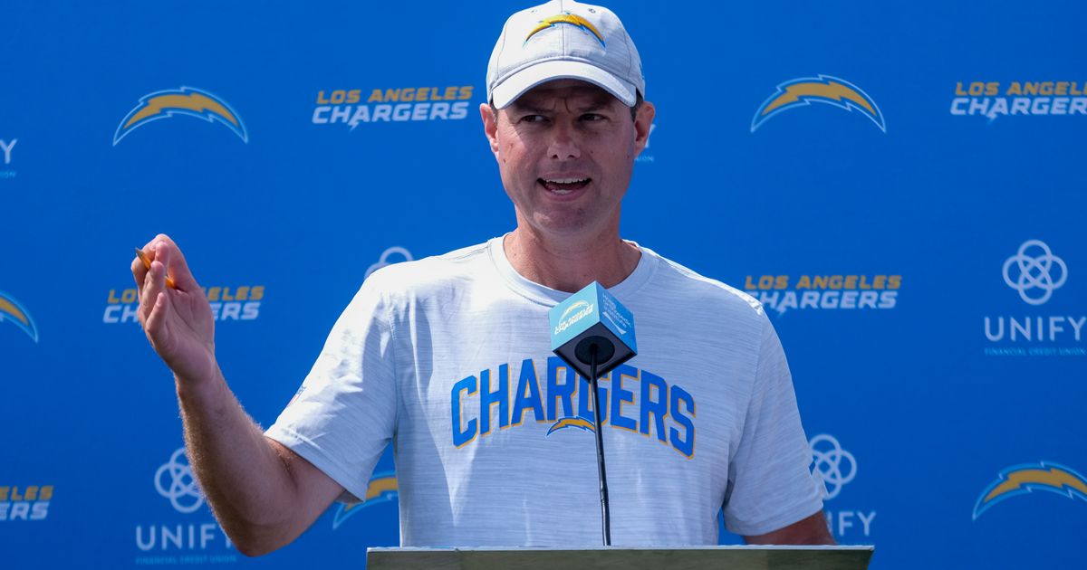 Chargers coach Staley misses practice to be with son | The Seattle Times