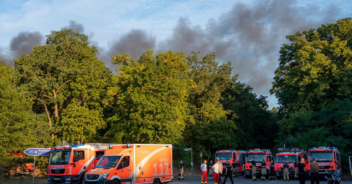 Fire triggered by explosions spreads in Berlin city forest | The ...