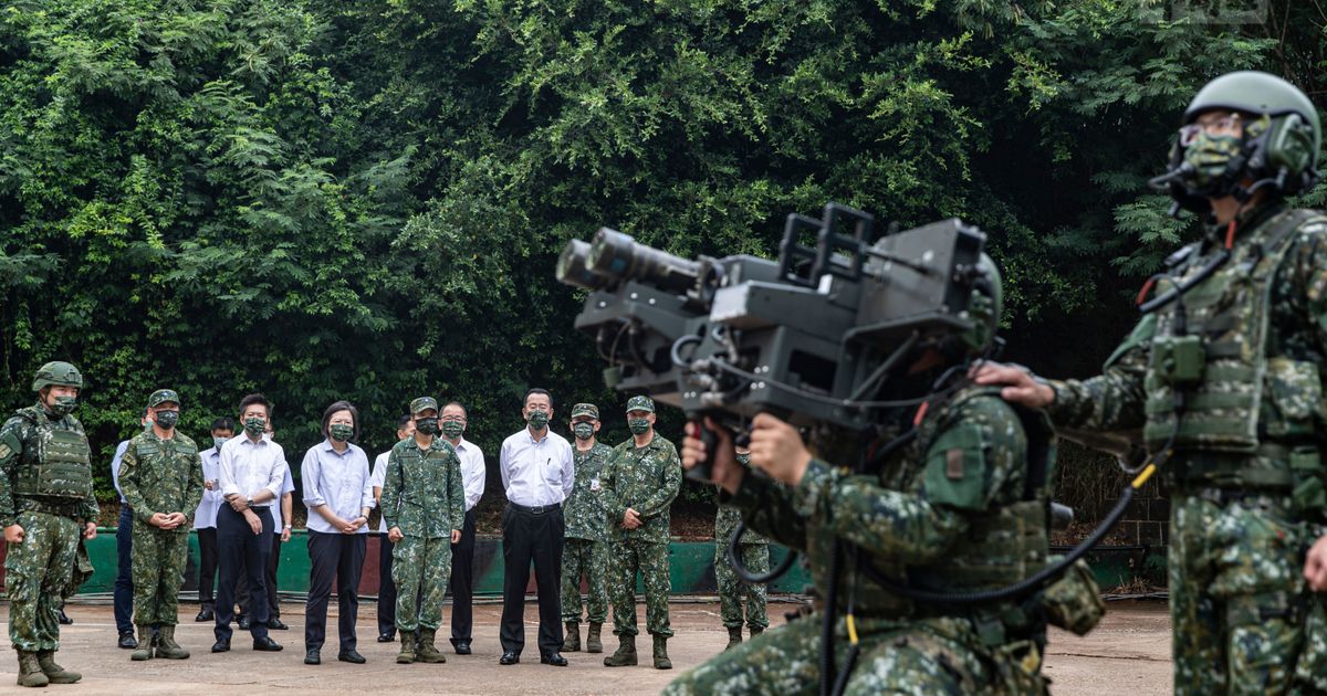 Taiwan forces fire at drones flying over island near China | The ...