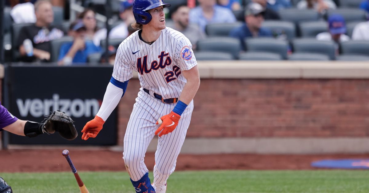 Mets rookie 3B Brett Baty set for thumb surgery | The Seattle Times