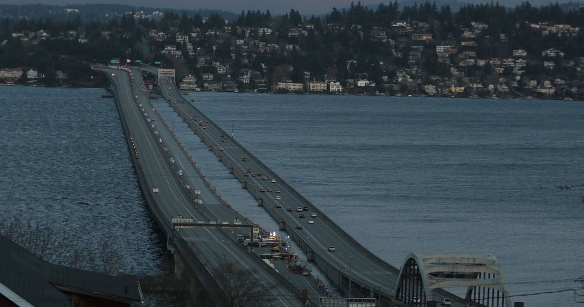 Four days of lane closures begin Thursday next to I-90 floating bridge ...