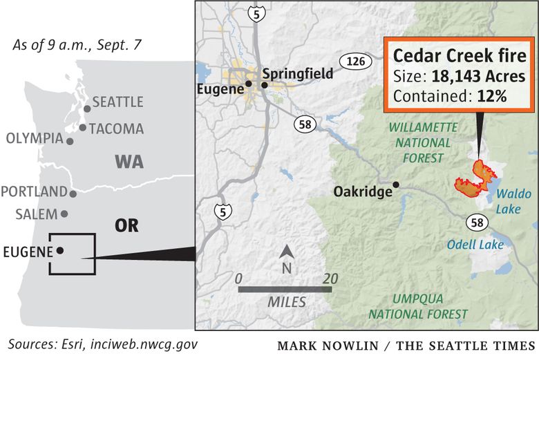 Wind, storms could spread wildfires in Oregon this week | The Seattle Times
