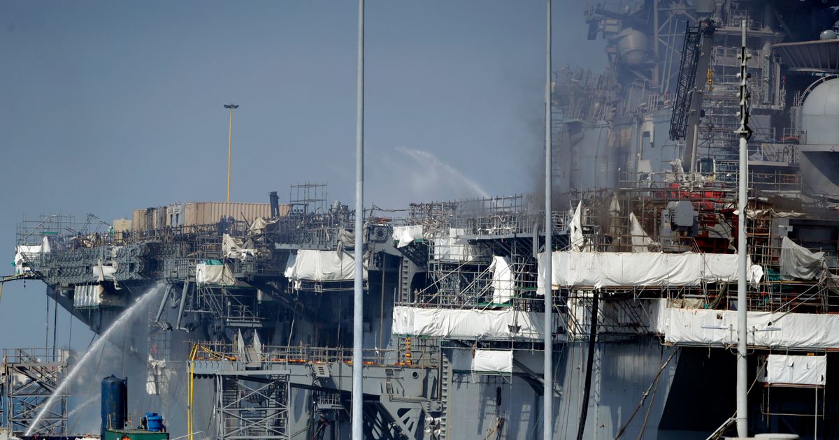 Sailor acquitted of setting fire that destroyed massive ship | The ...