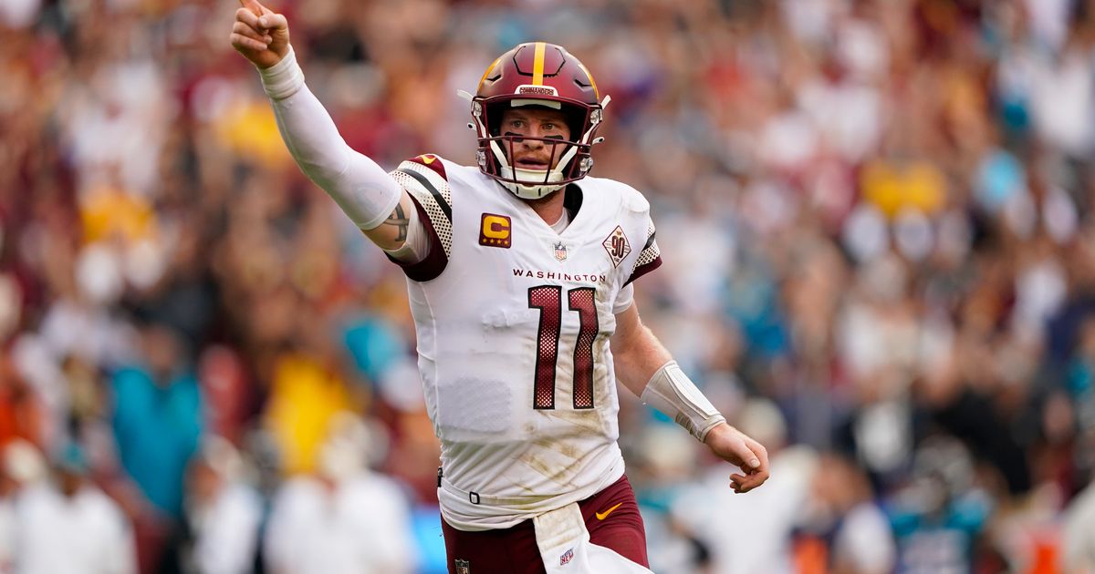 Wentz tosses 4 TDs, Commanders come back to beat Jaguars | The Seattle ...