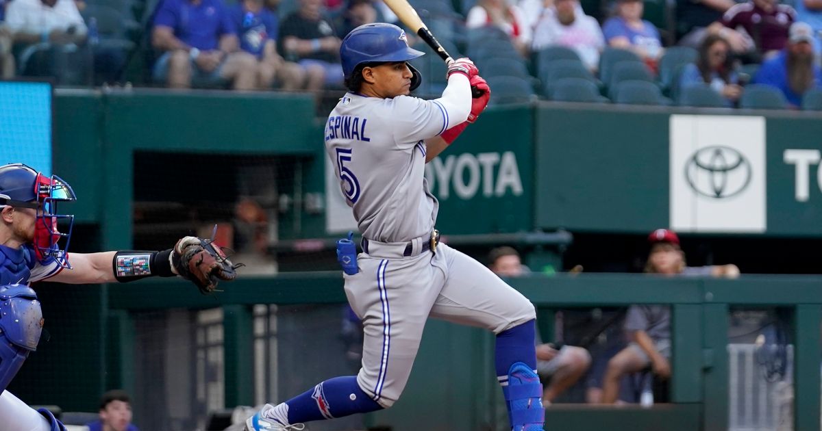 Blue Jays score early and often in 11-7 victory over Rangers | The ...