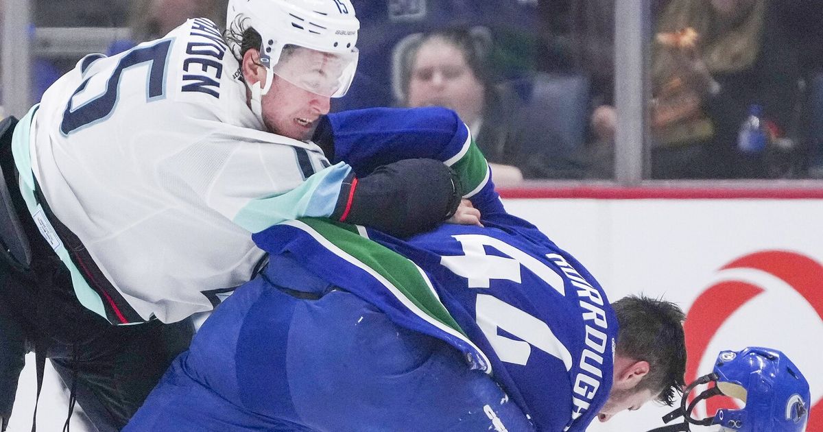 John Hayden trying to fight his way onto Kraken roster — at times ...