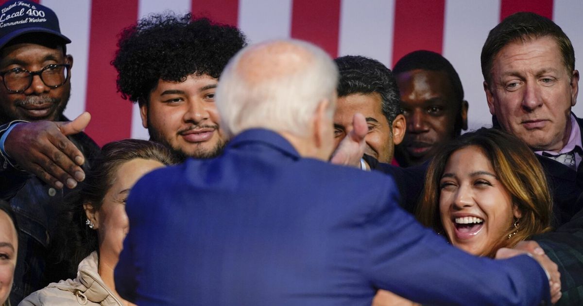 One hug and one selfie at a time, Biden’s mission to connect | The ...
