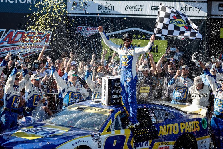 Victory Lane Talladega Post Race Chase Elliot Takes Talladega Victory