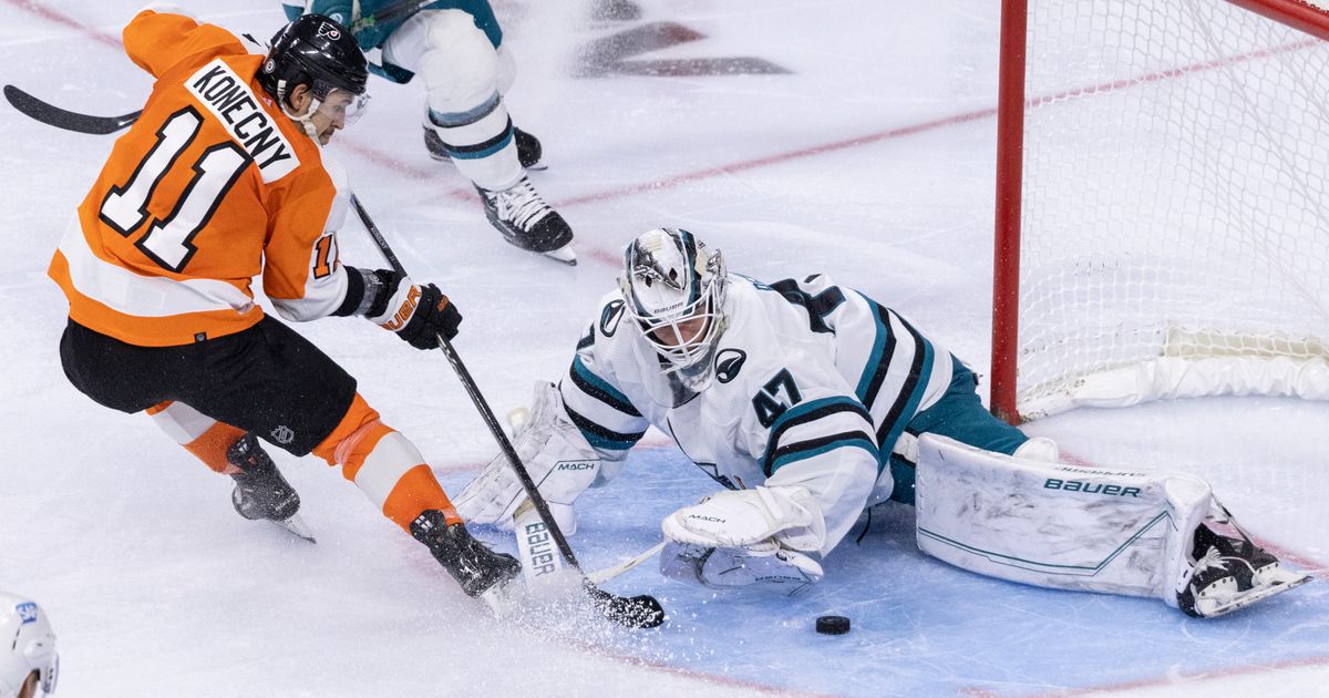 Reimer gets 26th career shutout as Sharks beat Flyers 3-0 | The Seattle ...