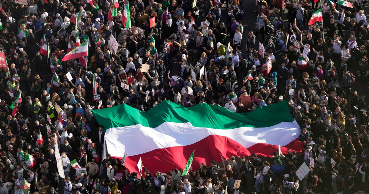 Protest against Iranian regime draws thousands in Berlin | The Seattle ...