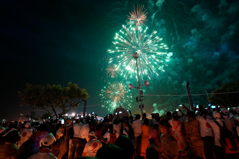 India Diwali From The Sky