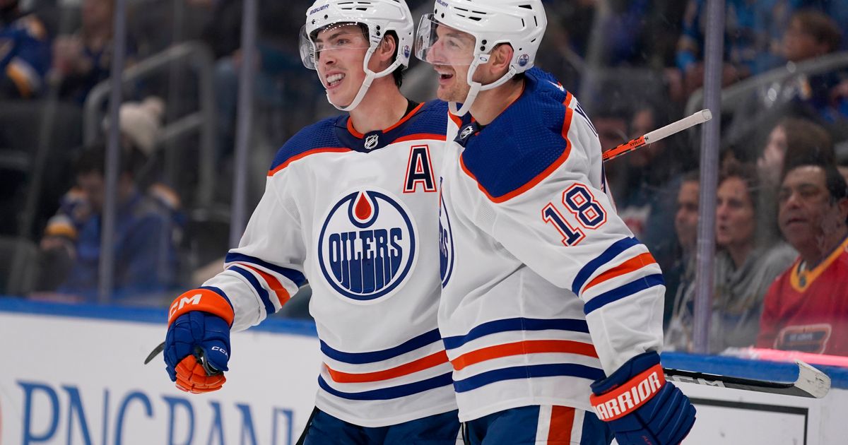 Nugent-Hopkins leads Oilers to 3-1 win over Blues | The Seattle Times