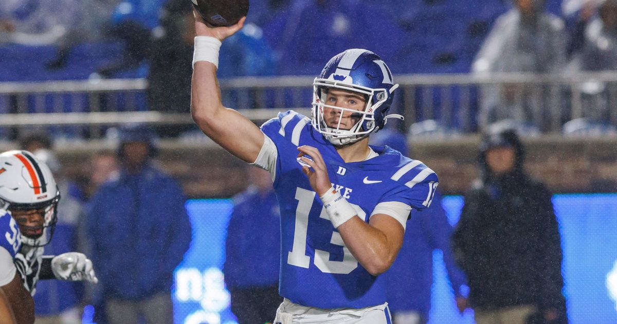 Duke snaps 13-game ACC skid, beats Virginia 38-17 | The Seattle Times