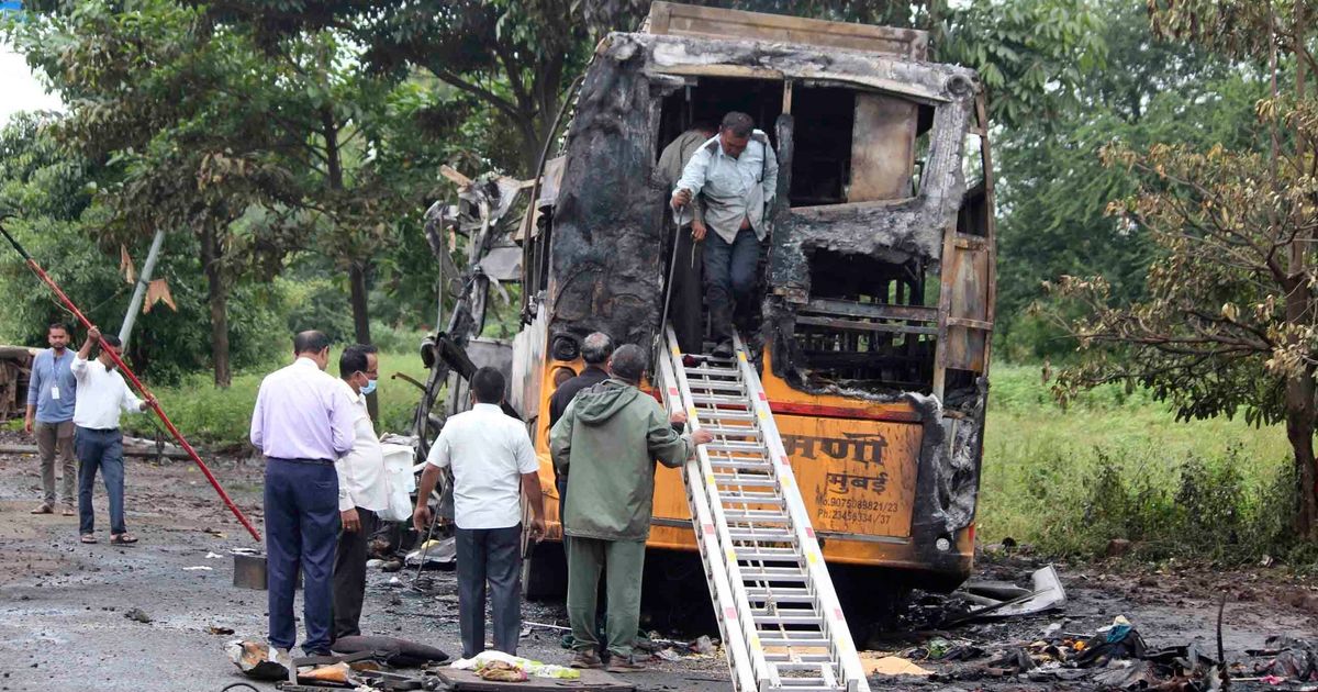 Bus catches fire in west India, killing 12 and injuring 43 | The ...