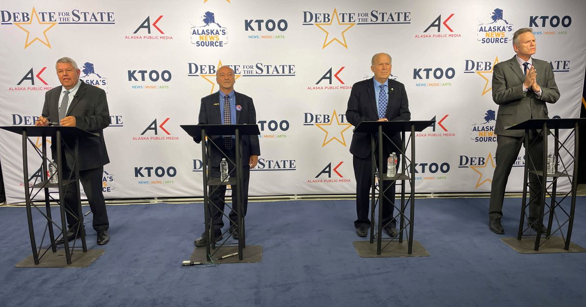 Dunleavy defends record in governor debate with Gara, Walker | The ...