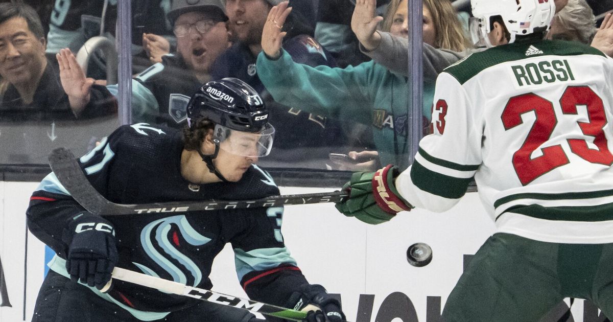 Short-handed Kraken see five-game win streak end against Wild | The ...