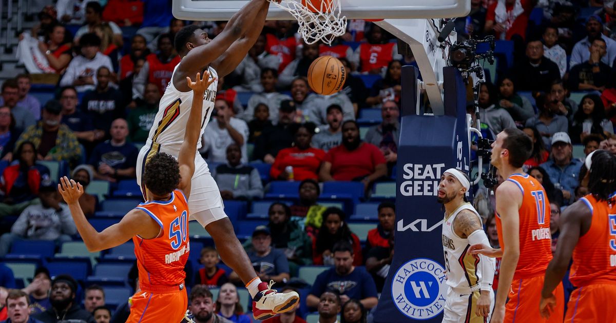 Williamson powers short-handed Pelicans past Thunder 105-101 | The ...