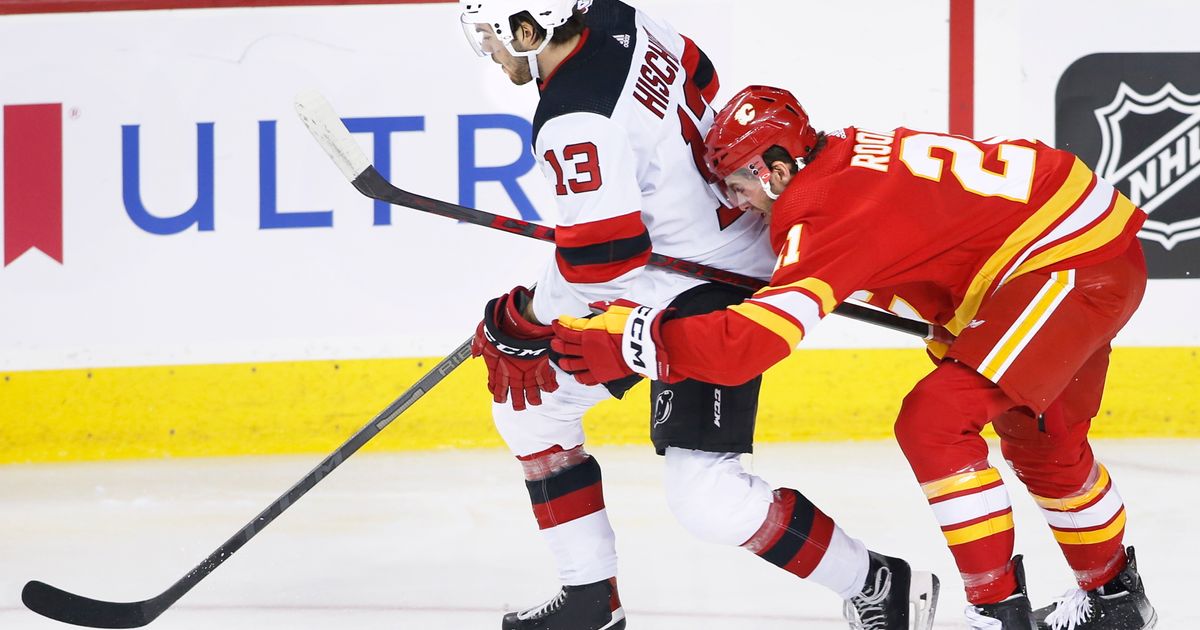 Zetterlund scores 2, Devils beat Flames 4-3 in OT | The Seattle Times