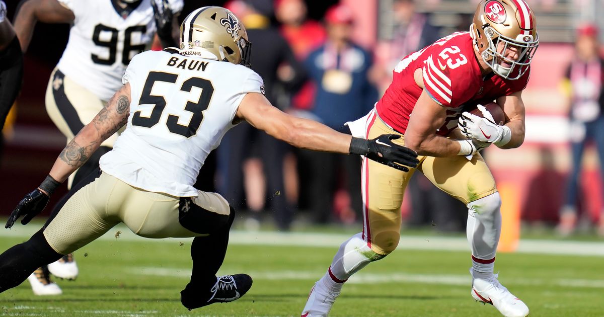 McCaffrey returns to practice for short-handed 49ers | The Seattle Times