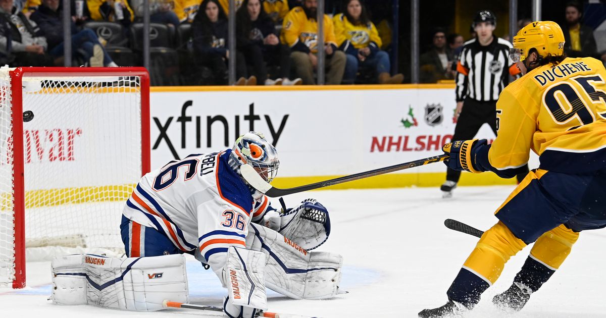 Carrier’s OT goal leads Predators over Oilers 4-3 | The Seattle Times