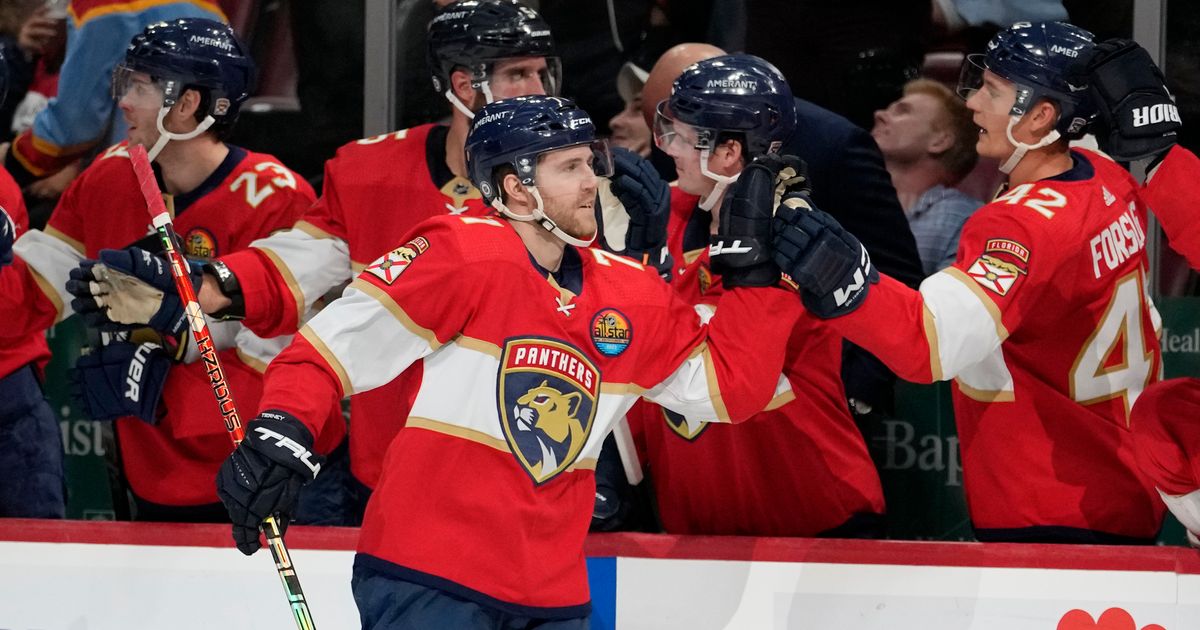 Tierney gets 1st goal for Panthers in 5-1 win over Red Wings | The ...