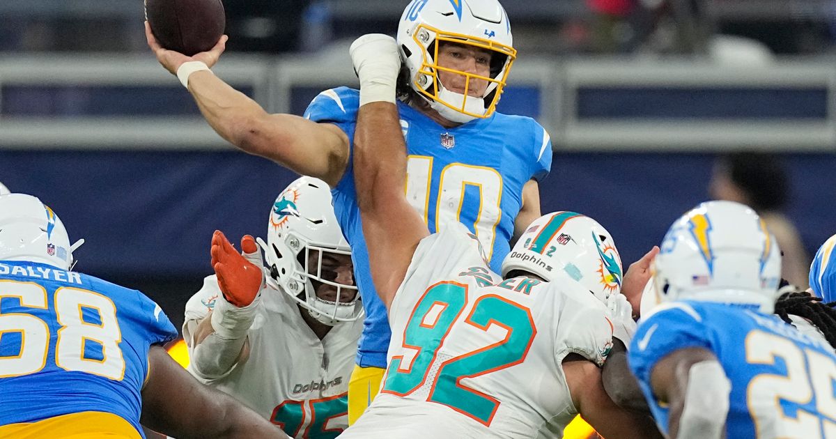 Herbert, short-handed defense lead Chargers past Fins 23-17 | The ...