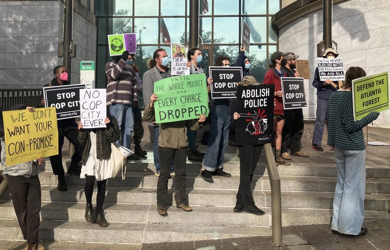 23 charged with terrorism in Atlanta ‘Cop City’ protest | The Seattle Times