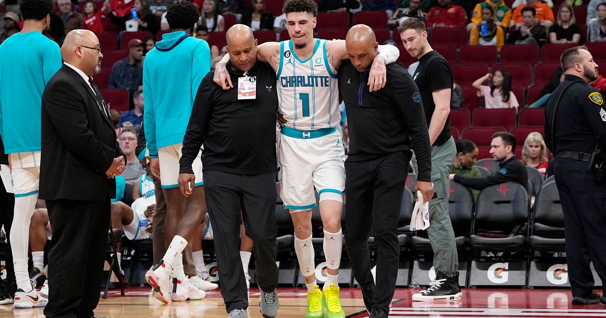 Charlotte PG Ball sprains ankle again against Rockets | The Seattle Times