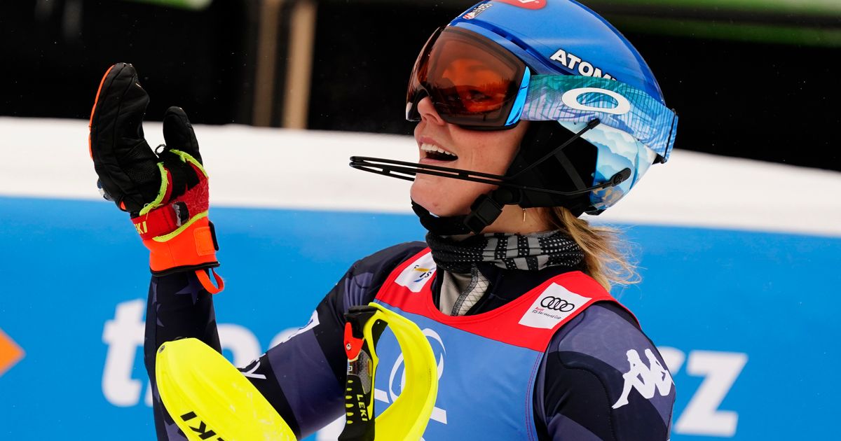 Shiffrin must wait for record win 86 but takes slalom title | The ...