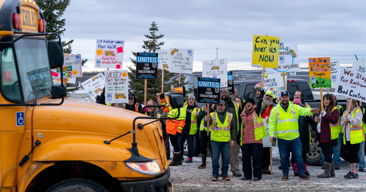 Bus drivers strike in Alaska’s 2nd-largest school district | The ...