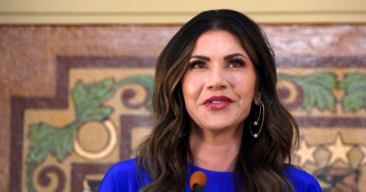 South Dakota’s Noem breaks news conference tradition | The Seattle Times