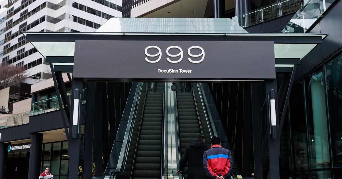 DocuSign, whose name is on a Seattle tower, to cut 10% of workforce ...