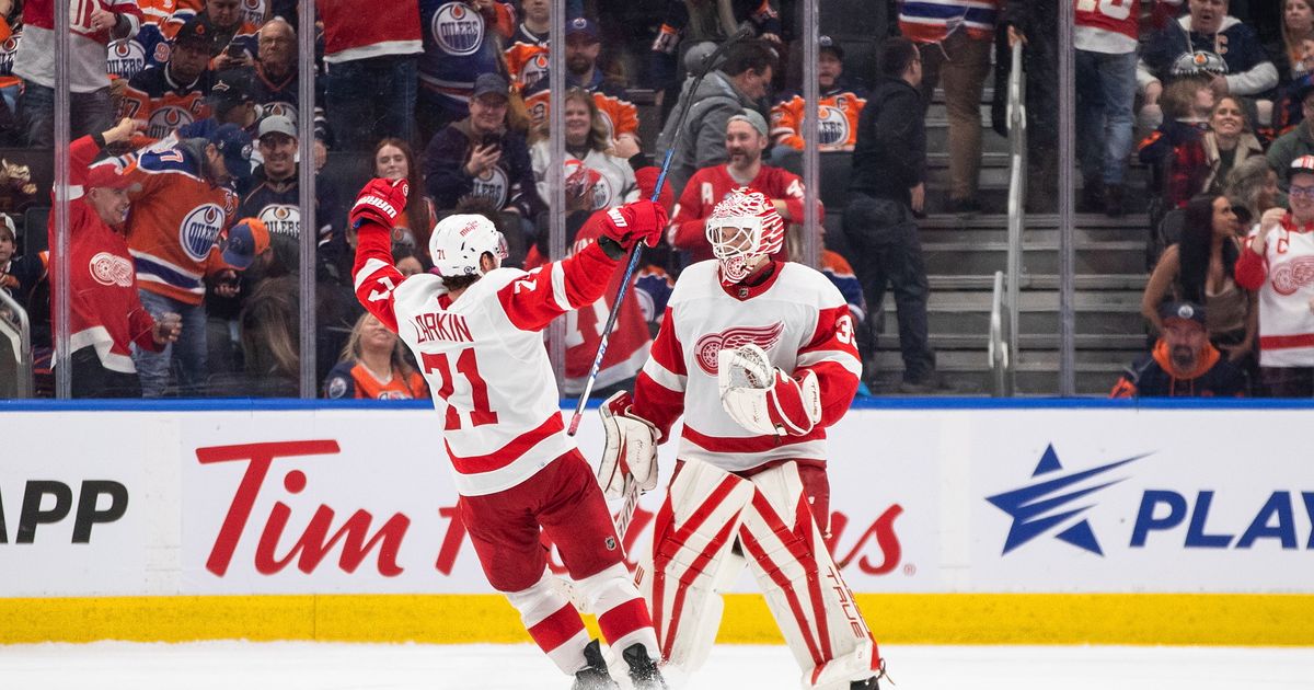 Suter lifts Red Wings past Oilers in 5-4 shootout victory | The Seattle ...