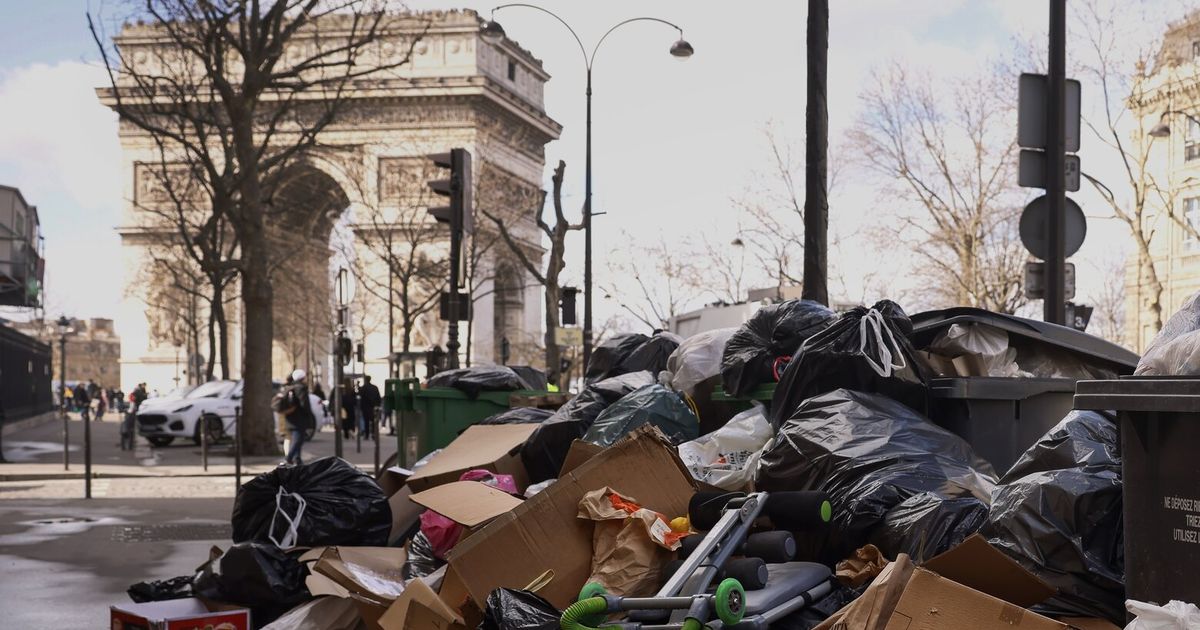 Garbage tarnishes Paris luster as pension strike continues | The ...