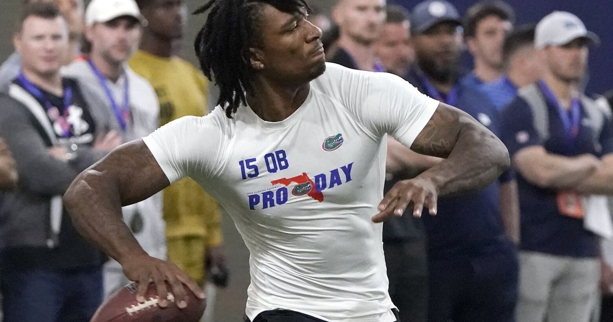 With Seahawks’ Carroll and Schneider watching, QB Anthony Richardson ...