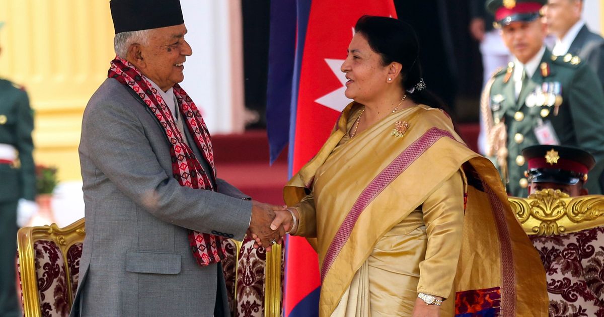 Nepal’s newly elected president takes oath of office | The Seattle Times