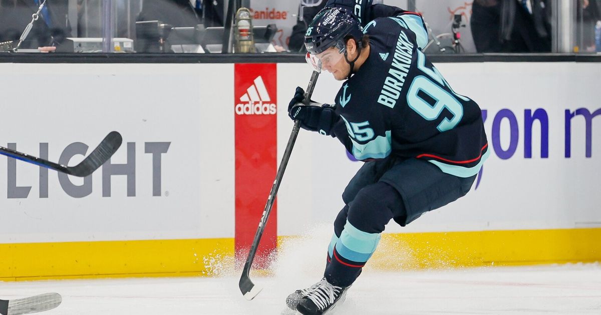 Kraken’s Andre Burakovsky skates with team for first time in almost two ...