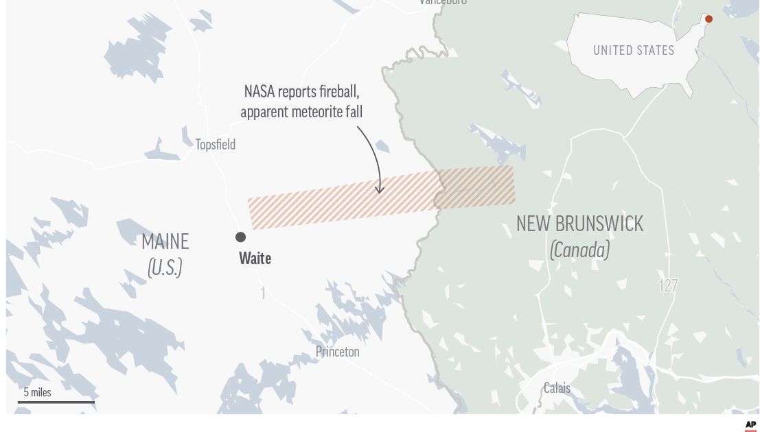 Space race! Meteorites hit Maine, museum offers $25K reward | The ...