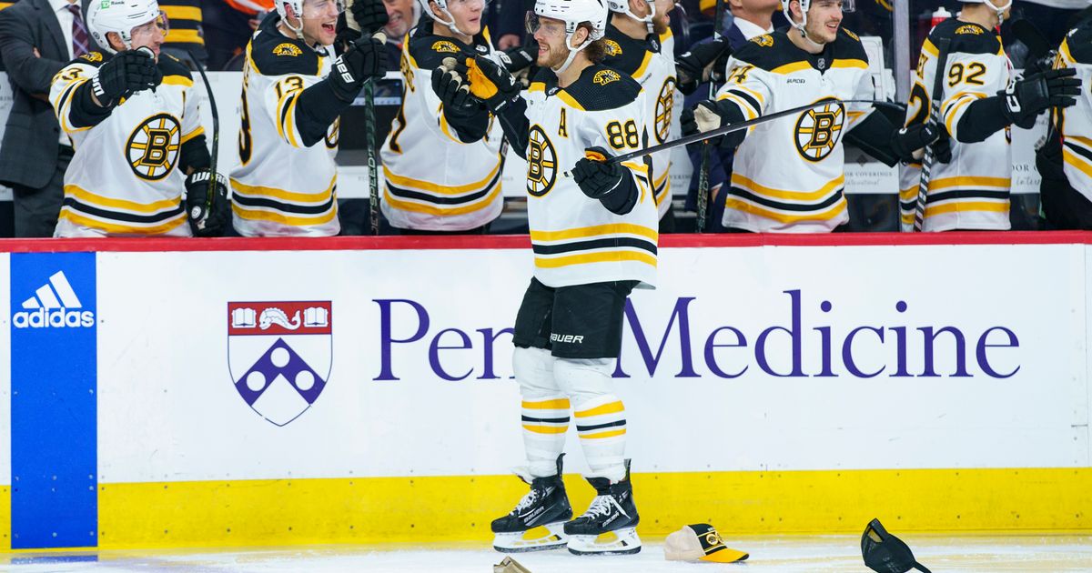 Bruins break NHL single-season wins record by beating Flyers | The ...