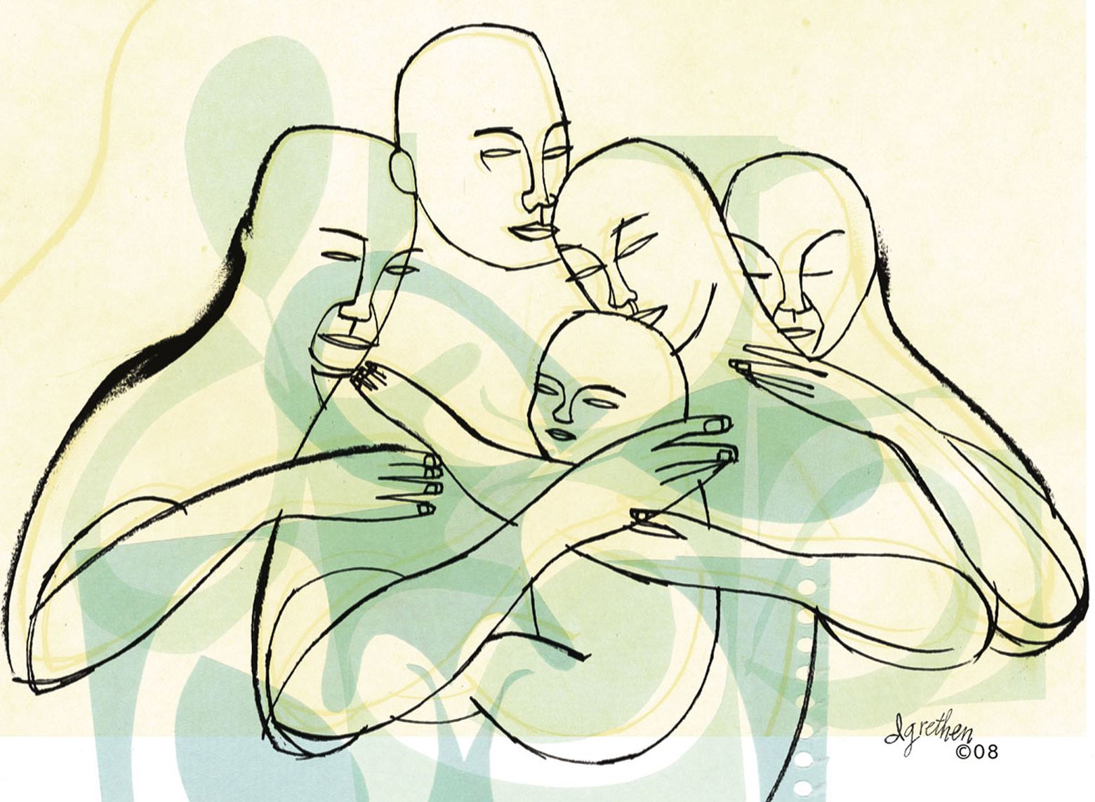 Foster Family Drawing
