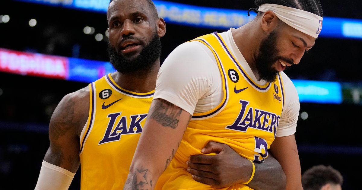 Healthy and happy: LeBron James, Anthony Davis lead Lakers back to ...