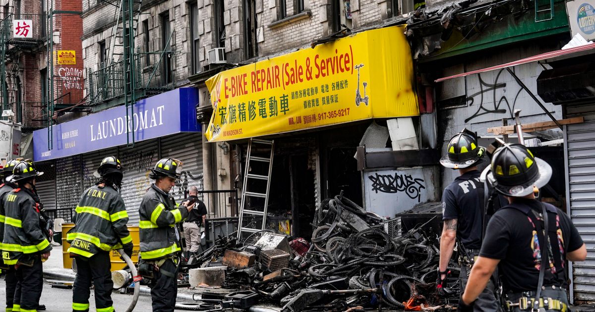 4 dead after battery causes fire at New York City e-bike shop that ...