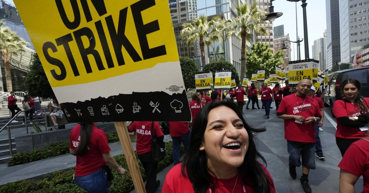 Workers strike at major Southern California hotels over pay and ...